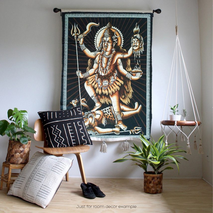 kali batik hindu goddess Wall Tapestry 31 x 41 new - rainbowhandicraft
